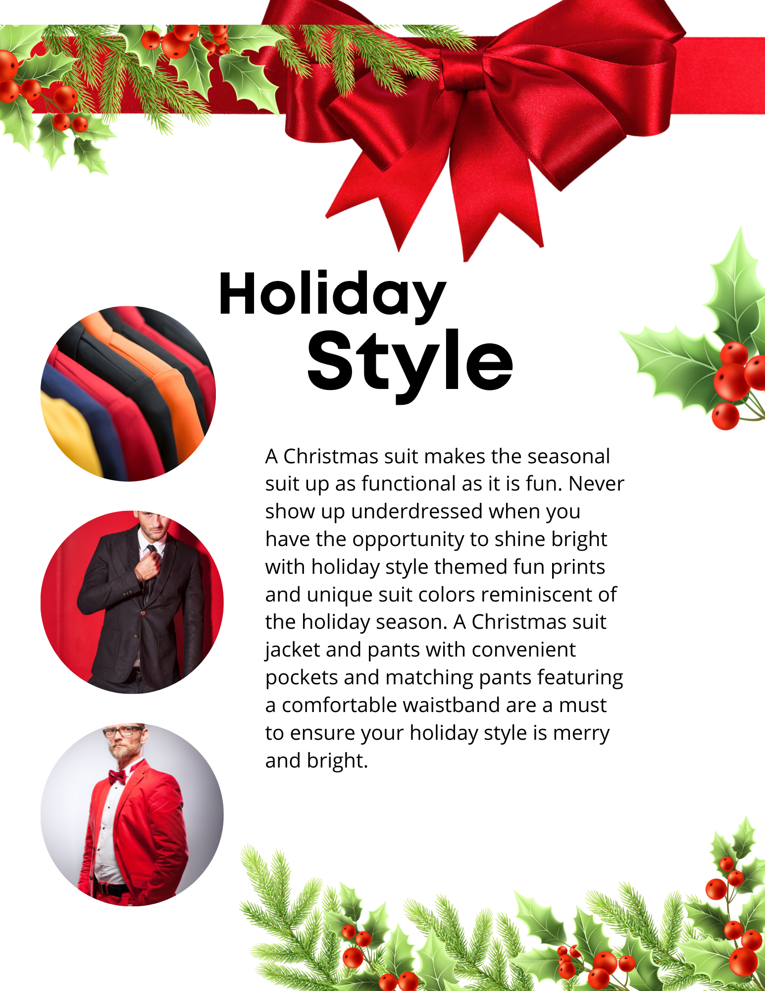 Holiday Style - CE Roth Formal Wear